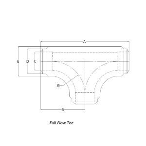 4130 Long Sweep Full Flow Tees - All-Petroleum