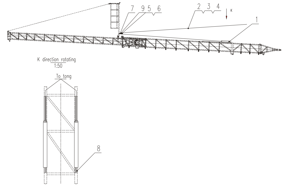 XJ550 Workover Rig Parts-Tong balance device - All-Petroleum
