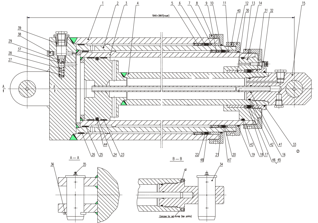XJ550 Workover Rig Parts-Raising cylinder - All-Petroleum